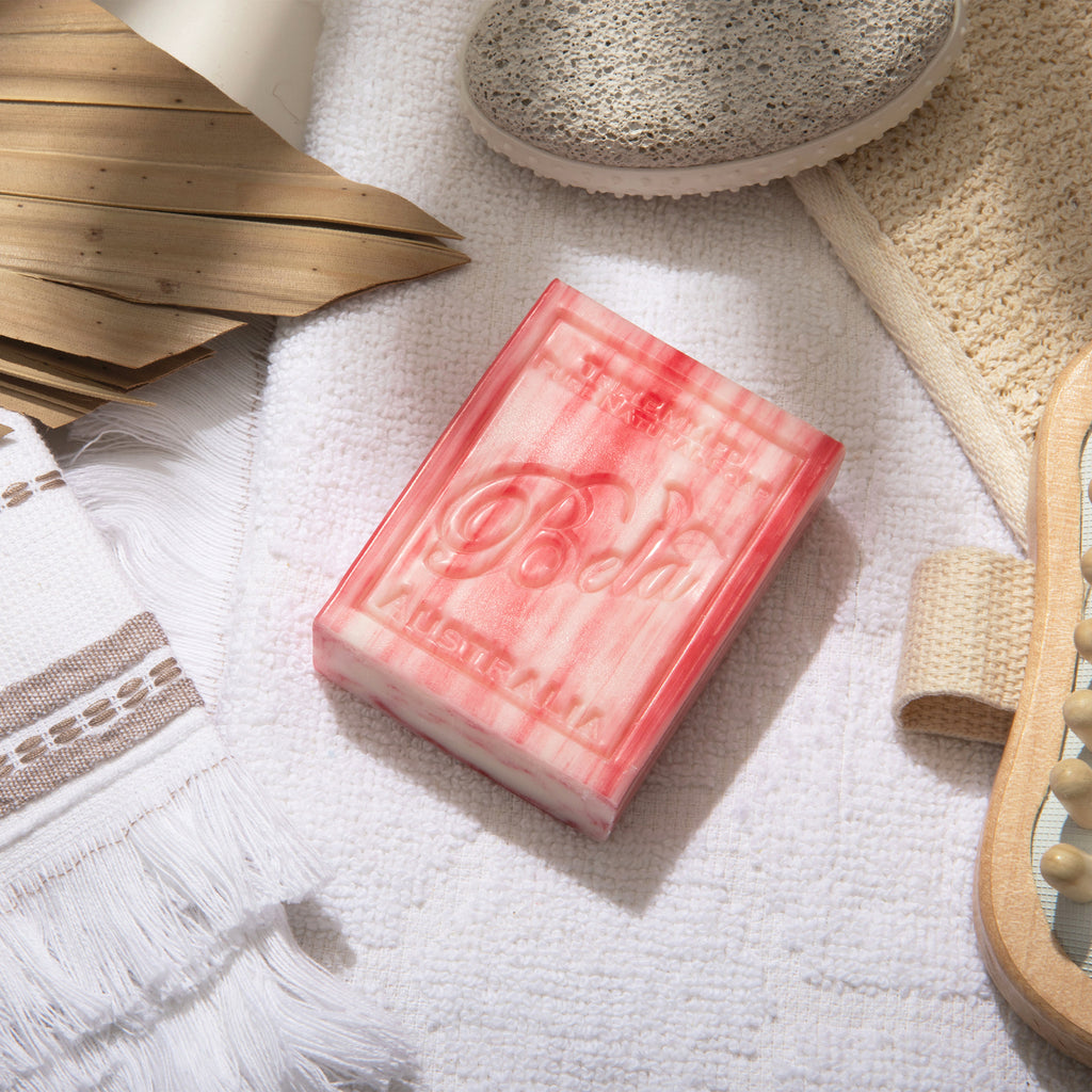 Natural Australian Soap - Strawberry & Melon, 3.3 Oz. Bar - Bela Bath ...